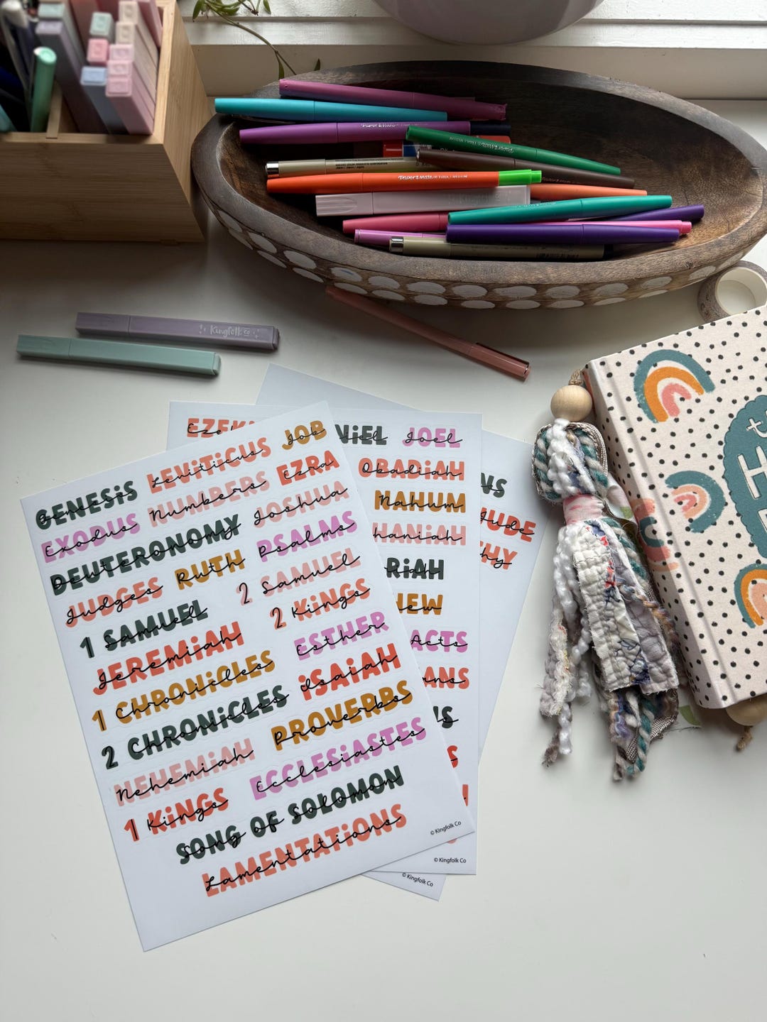 Books of the Bible Header Stickers - Hippie Dreams Edition - LABEL002 ...