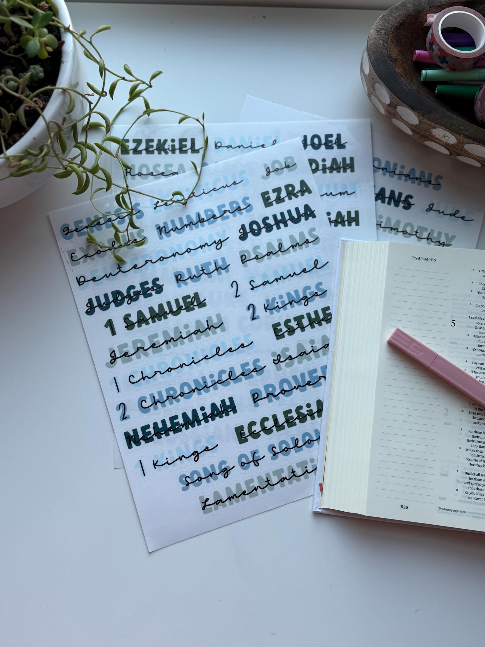 Books of the Bible Header Labels - NATURE AT NIGHT -LABEL005 - Etsy