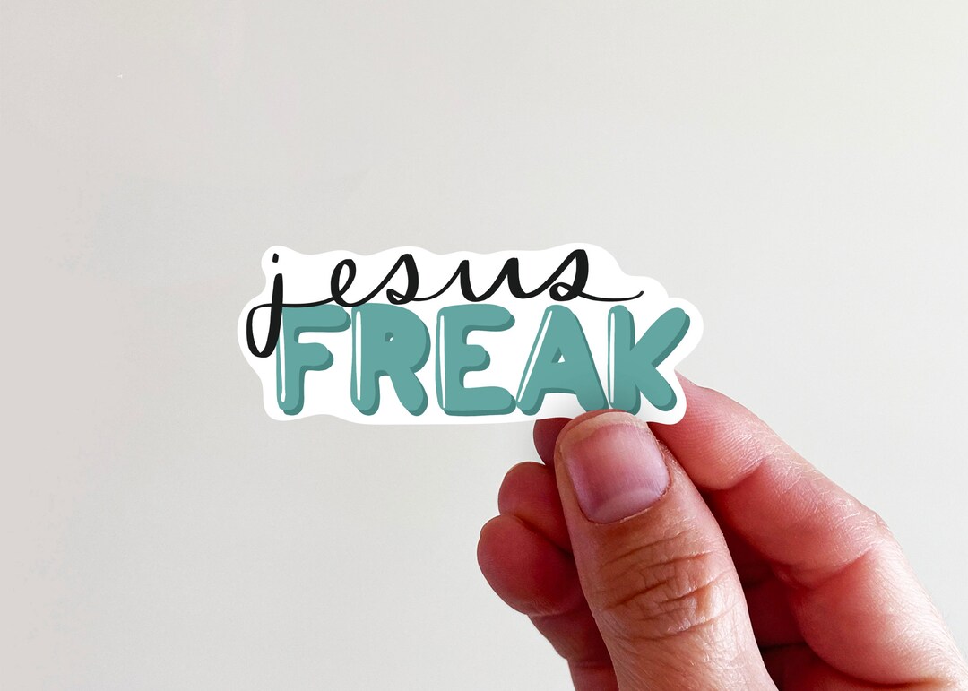 Jesus Freak Christian Vinyl Sticker - Perfect for Laptops, Tumblers ...