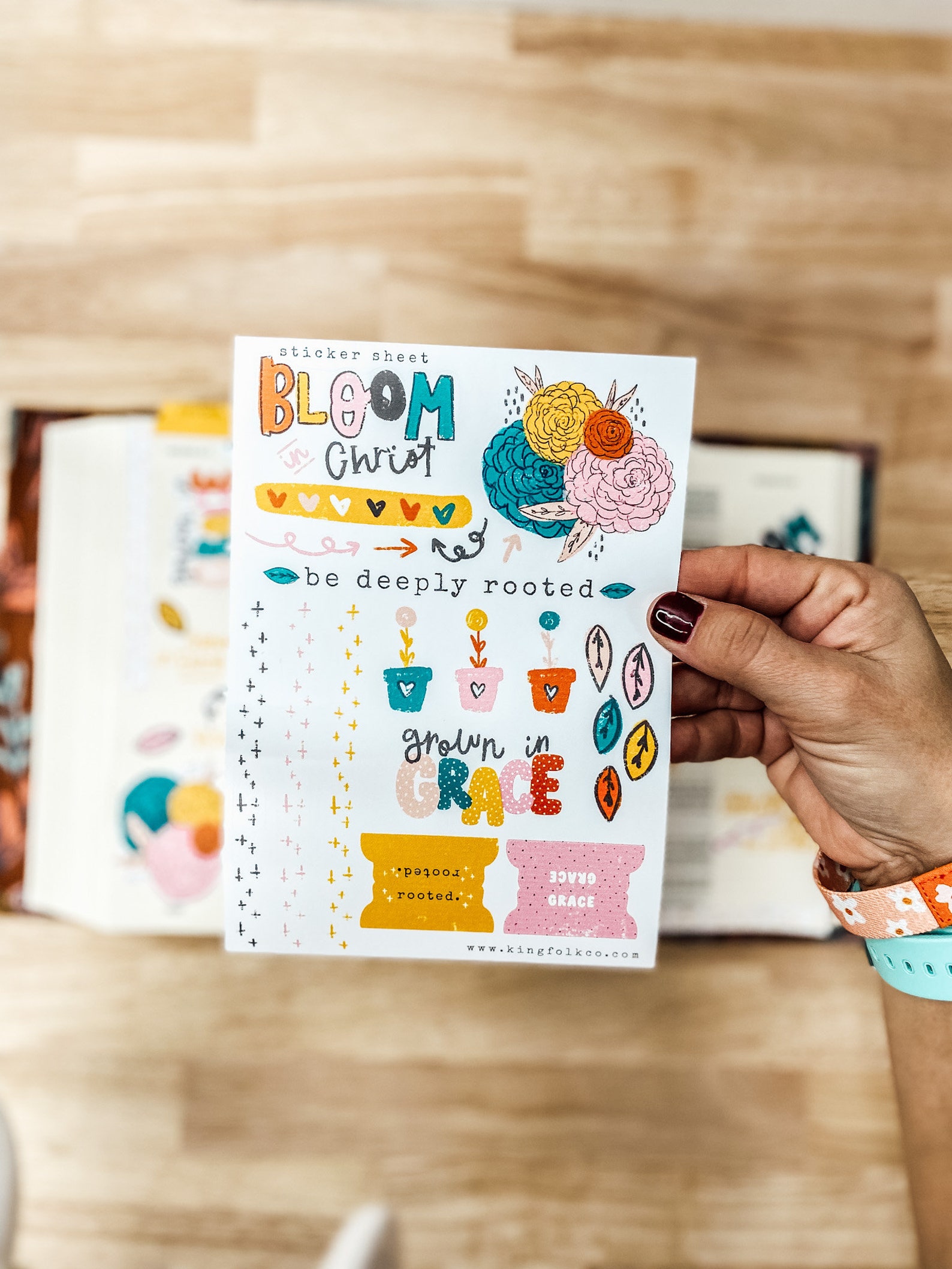 Bloom in Christ Christian Bible Journaling STICKER SHEET - Etsy