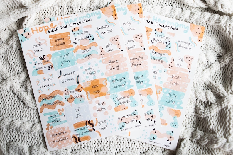 Hope + Harmony Bible Tabs - Etsy