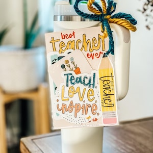 Teacher Appreciation Sticker Bundle Pack of 5 Teacher Sticker Decals ...