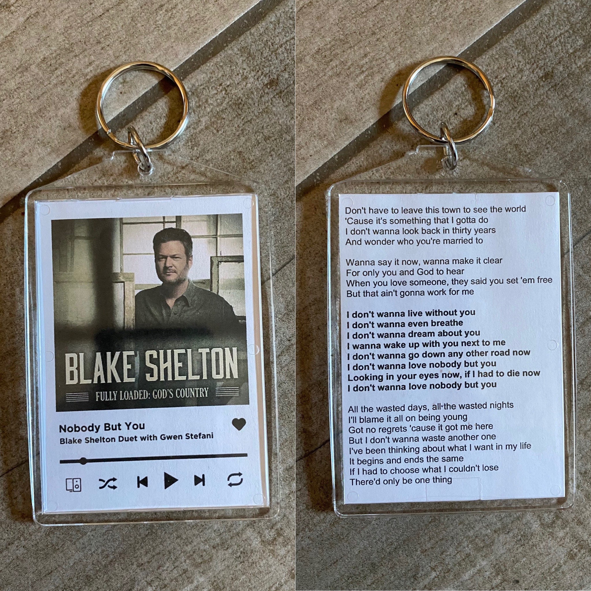 Spotify Song Keychain With Lyrics - Etsy