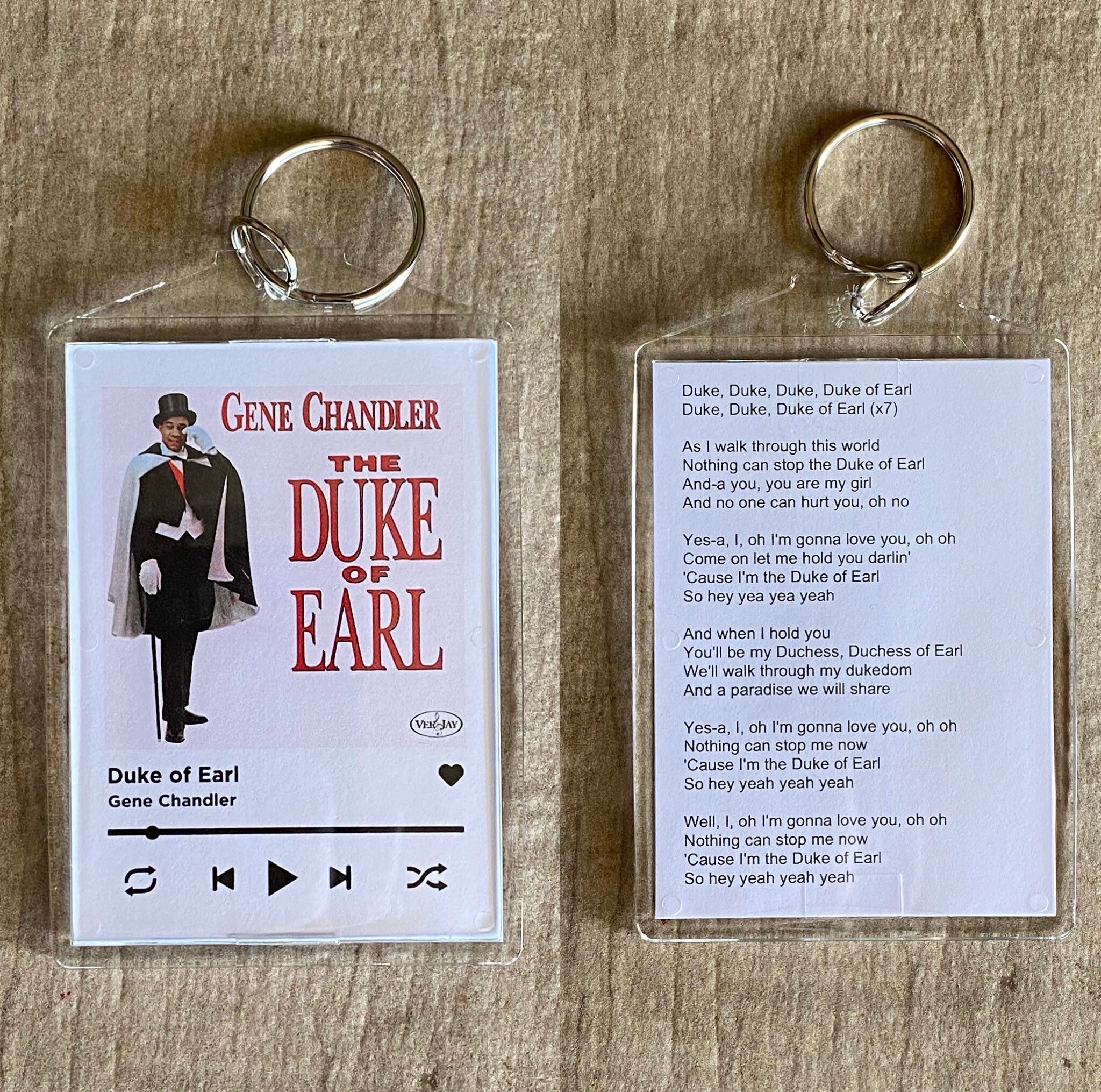 Spotify Song Keychain With Lyrics | Etsy