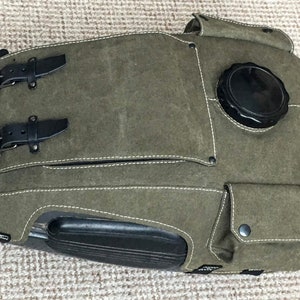 Fuel Gas Tank Cover for URAL With Toolbox 2 Pockets, Cotton Canvas Army ...