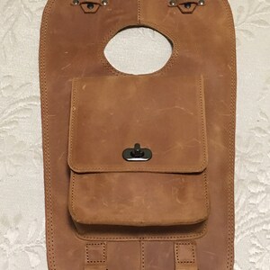 URAL fuel tank gas cover Genuine Leather with big pocket | Etsy