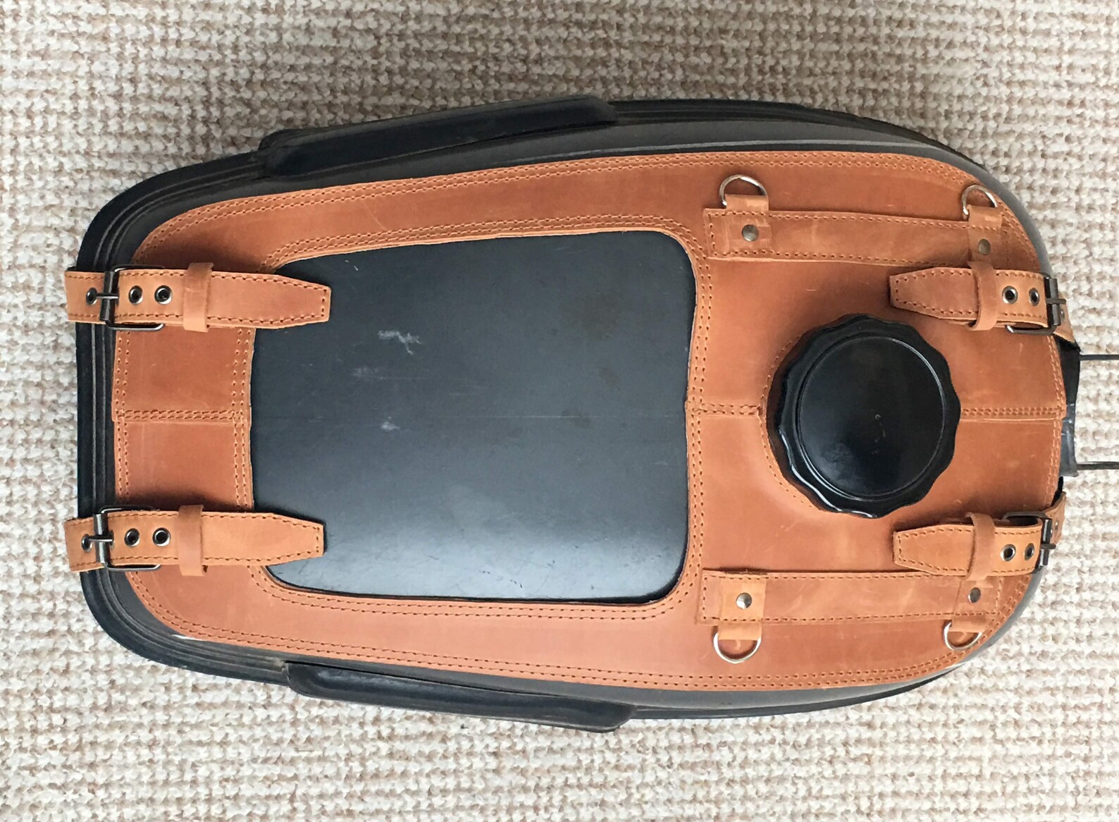 URAL Fuel Tank Gas Bags Genuine Leather With Hole for Toolbox | Etsy