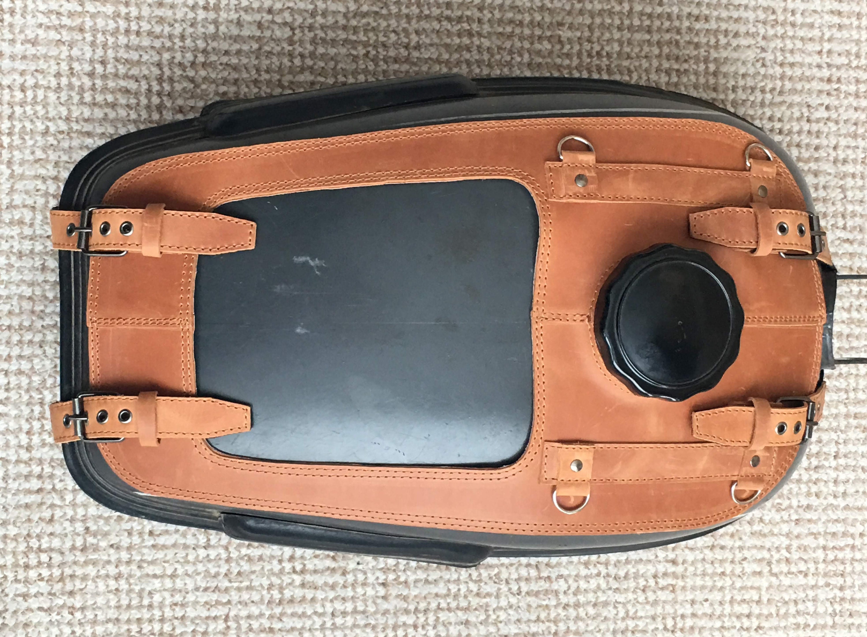 URAL Fuel Tank Gas Bags Genuine Leather With Hole for Toolbox | Etsy