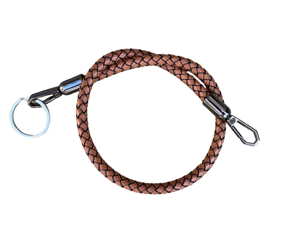 Genuine Leather Braided Lanyard for Biker Wallet, Long Wallet, Trucker ...