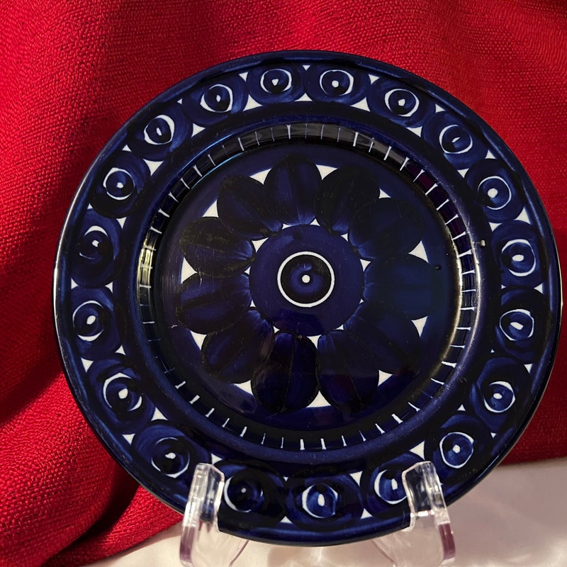 Finnish Blue Dinner Plate - Etsy