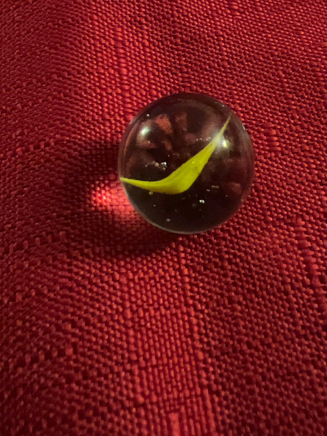 Naked Yellow Solid Core Swirl Marble - Etsy