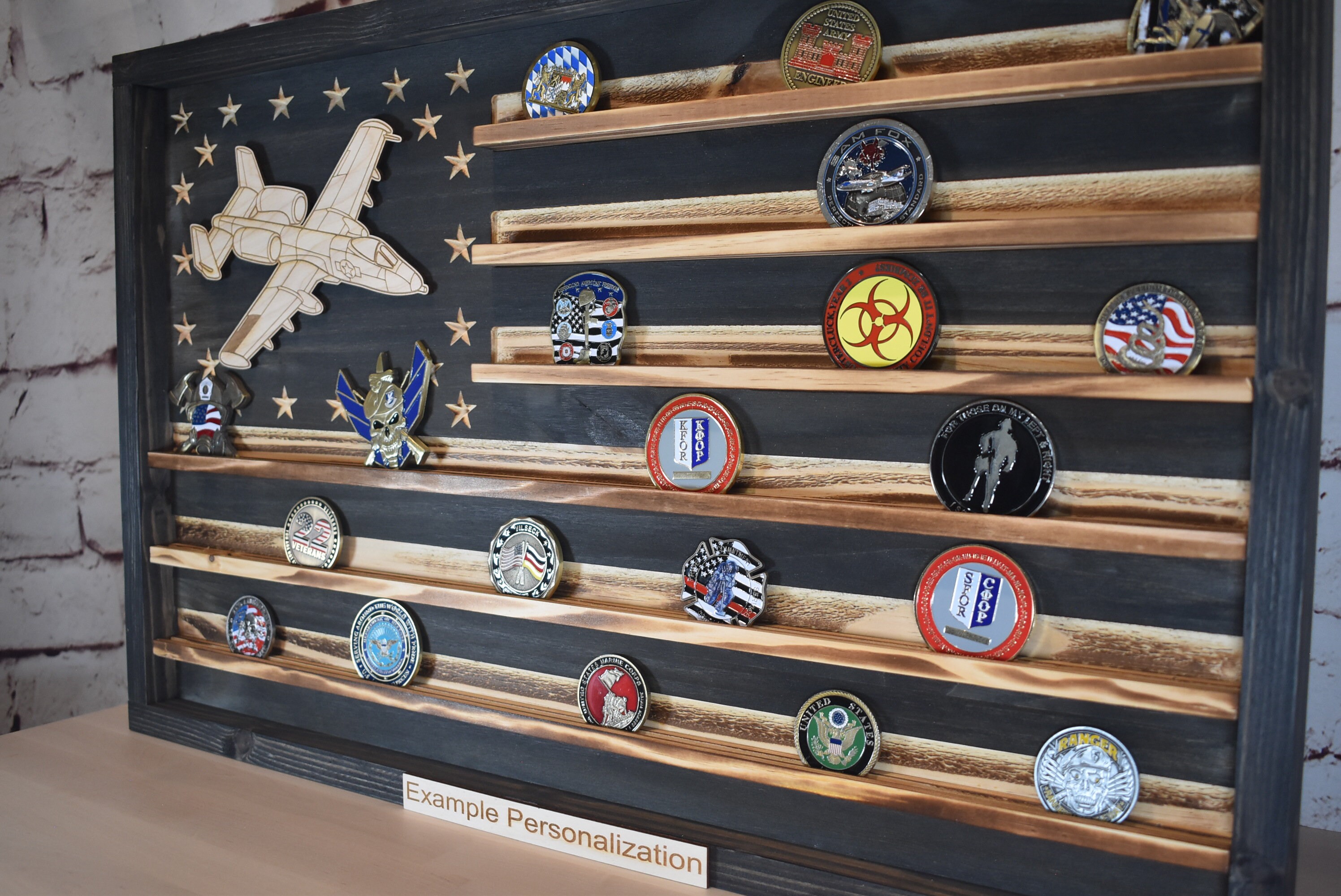 US Air Force A-10 Warthog Challenge Coin Display Rack Holder - Etsy