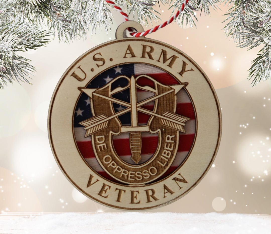 US Army Special Forces Veteran Ornament, Green Berets Ornaments, Army ...