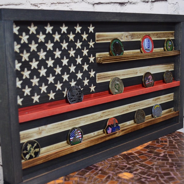 Fireman Flag Coin Holder - Etsy