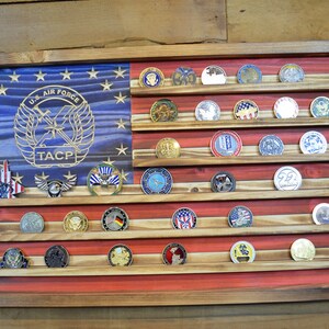 Air Force TACP Rustic Coin Display Rack Holder - Rustic Air Force ...