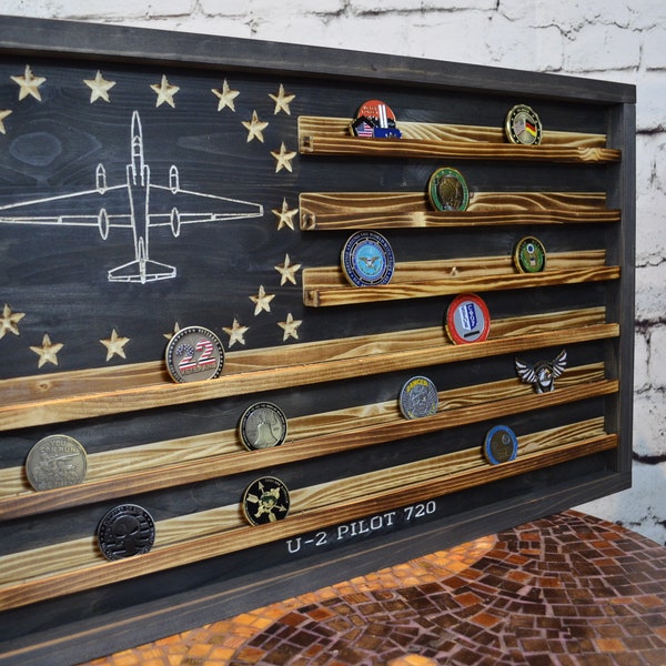Aircraft Challenge Coin Holder - Etsy