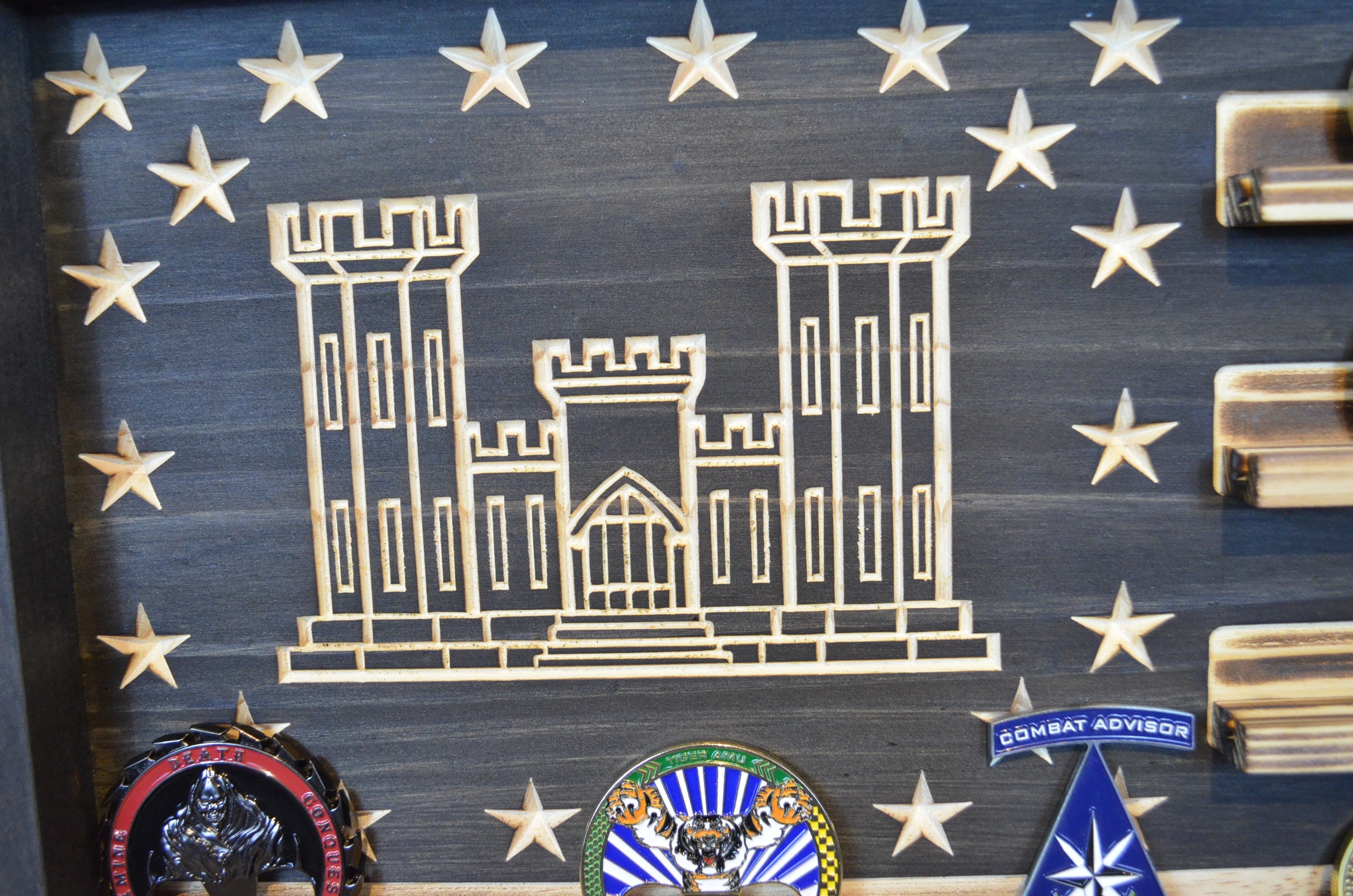 US Army Corps of Engineers Castle Challenge Coin Display Rack | Etsy