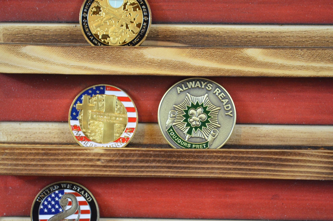 US Air Force Academy Challenge Coin Display Rack Holder | Etsy