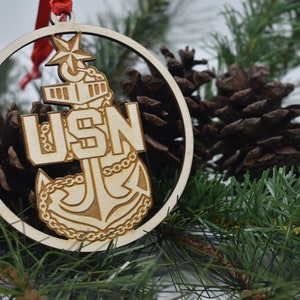 US Navy Chief Ornament, Senior Chief Ornament, Navy Ornament, US ...