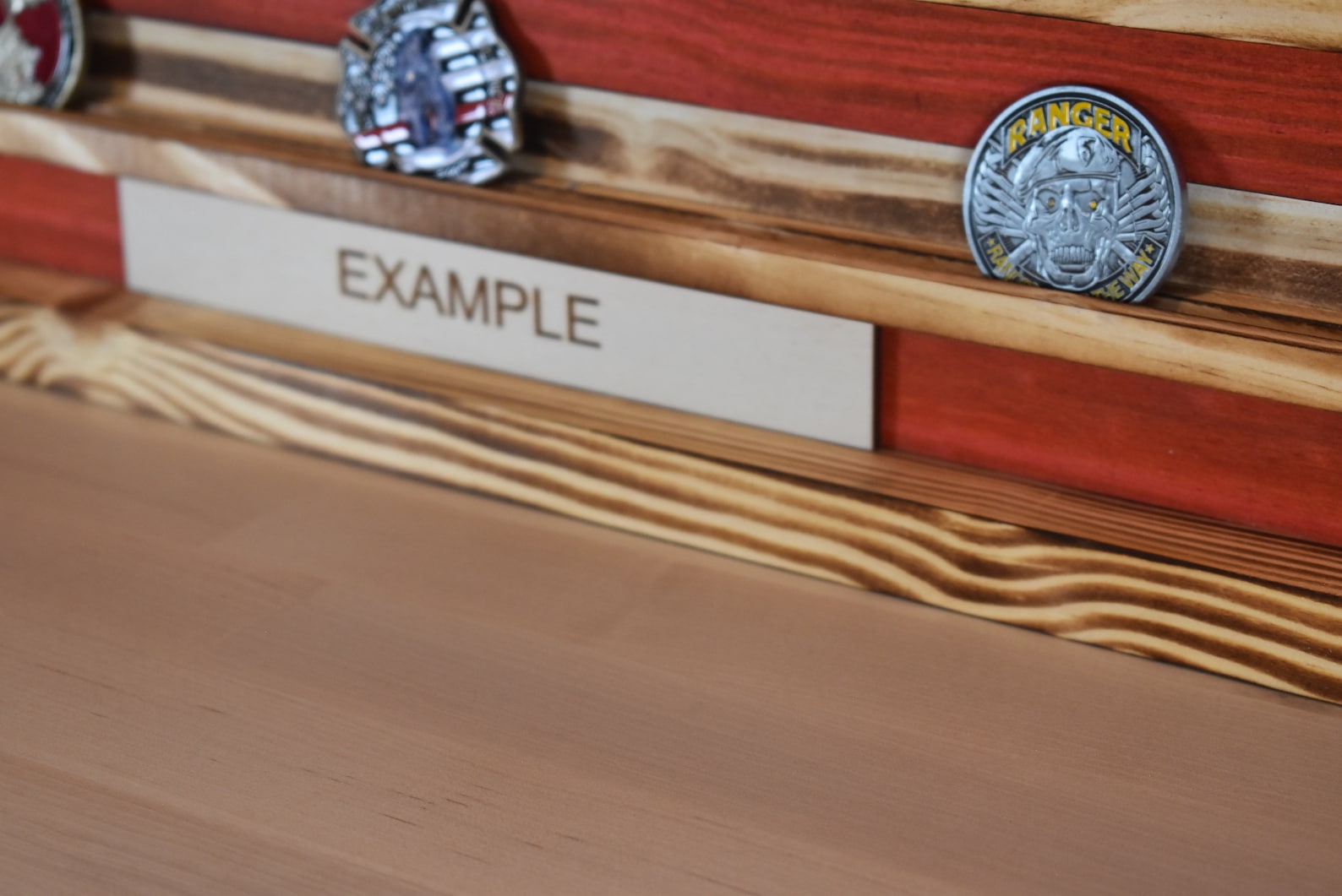 Space Force Challenge Coin Display Rack Holder Rustic Air | Etsy