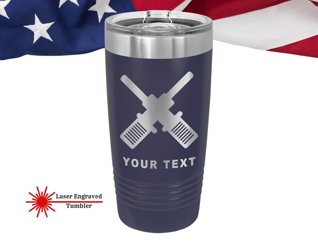 US Navy Gunner's Mate GM Mos Insignia Tumbler, Personalized Laser ...