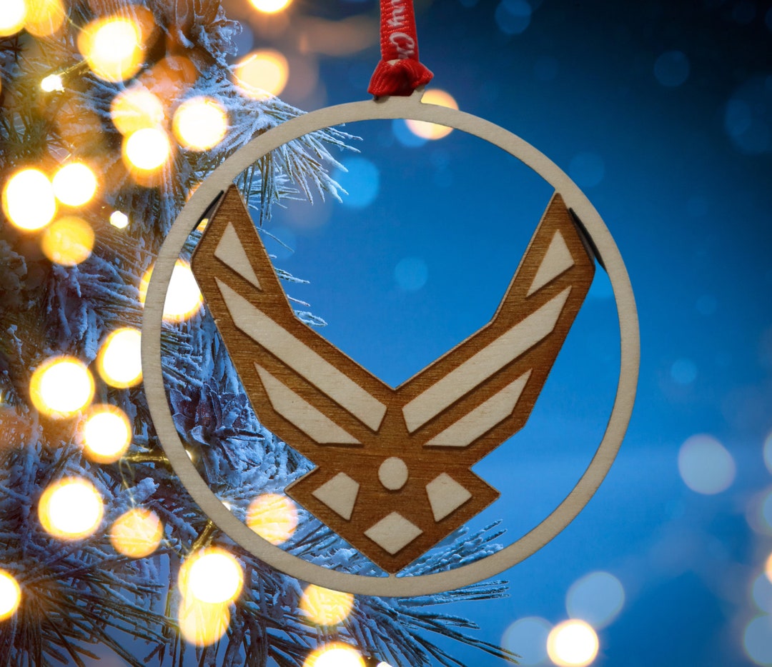 US Air Force Wings Ornament, Air Force Ornament, Custom Handmade ...