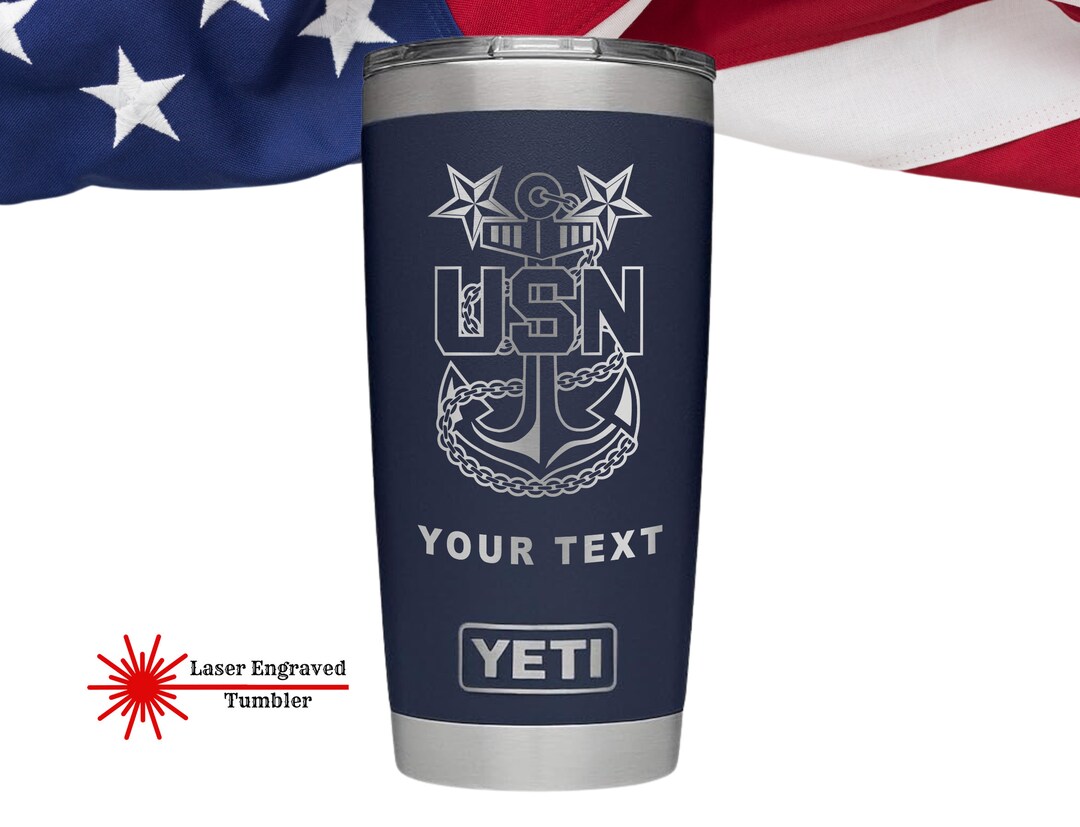 US Navy Master Chief Yeti Tumbler, Personalized Marines Tumbler Gifts ...