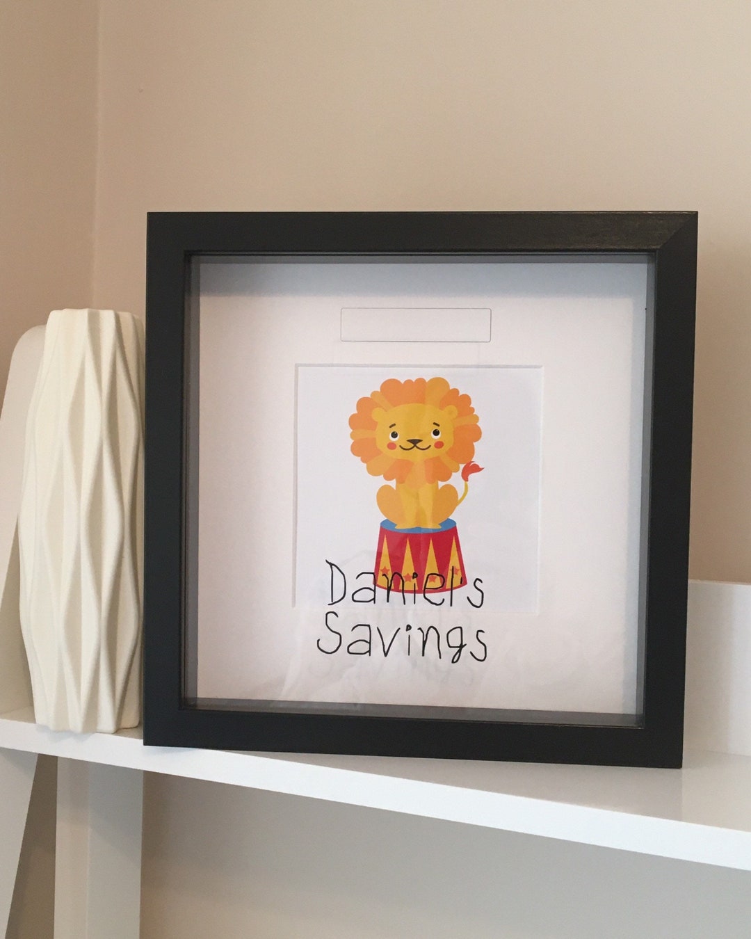 Personalised Kids Money Box Money Box Frame Piggy Bank for - Etsy