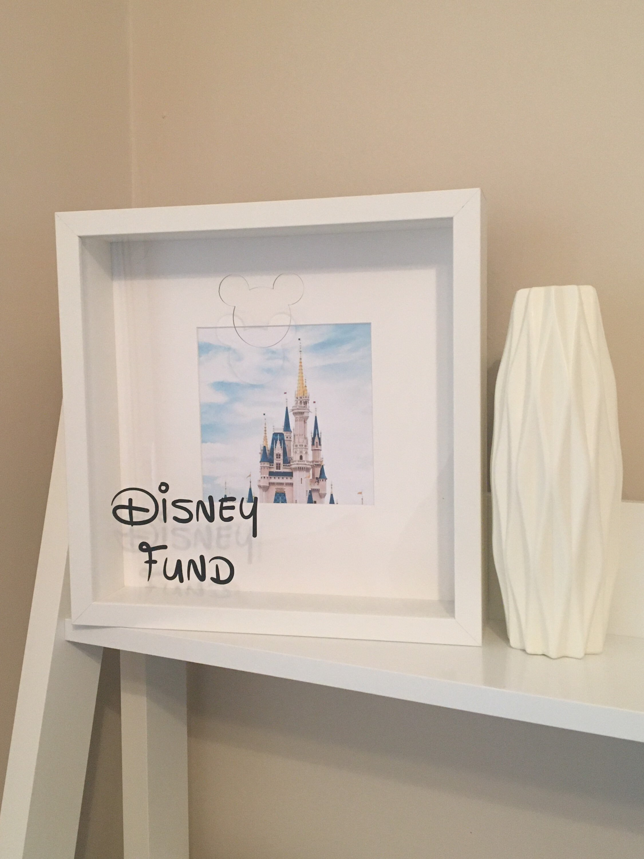 Disneyland Fund Money Box Box Frame Gift Disneyworld Reveal - Etsy UK