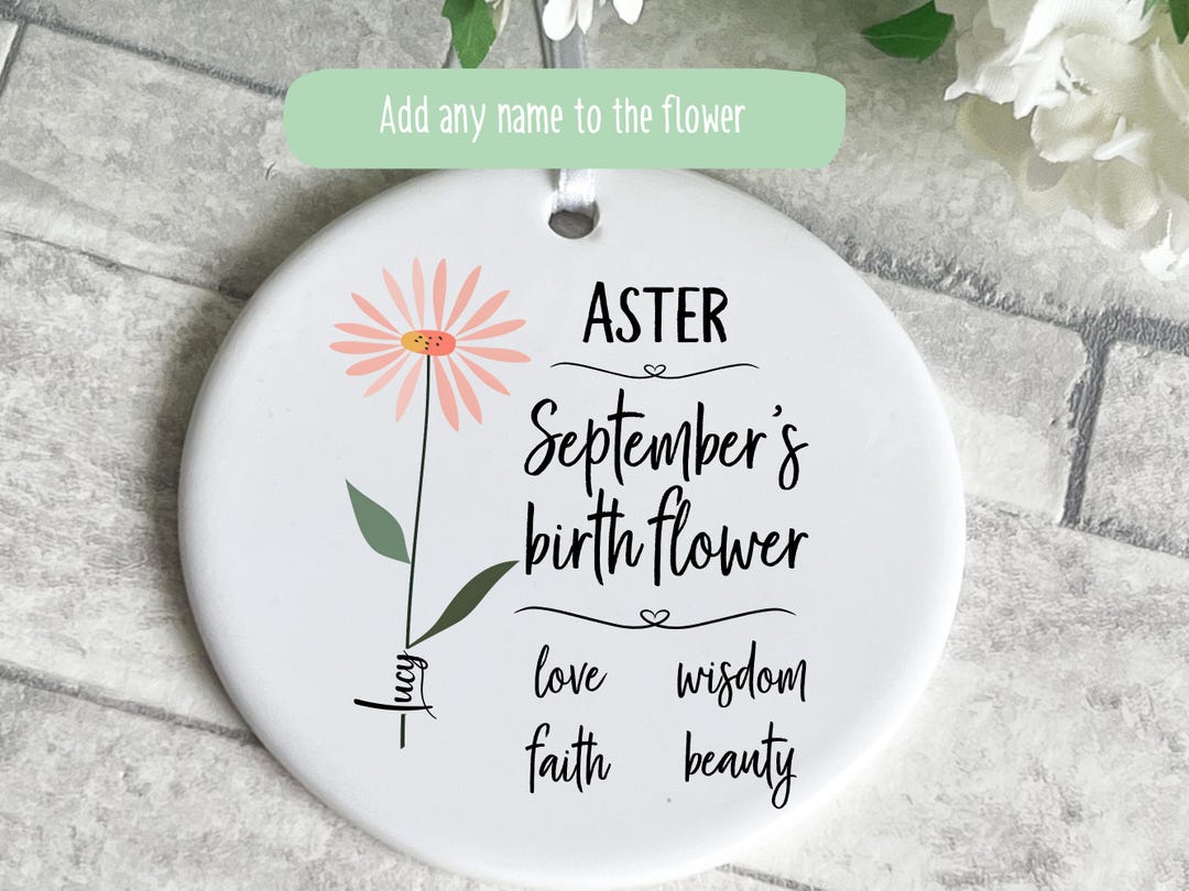 September Birthday Gift for Her, Keepsake Gift, Hanging Decoration ...