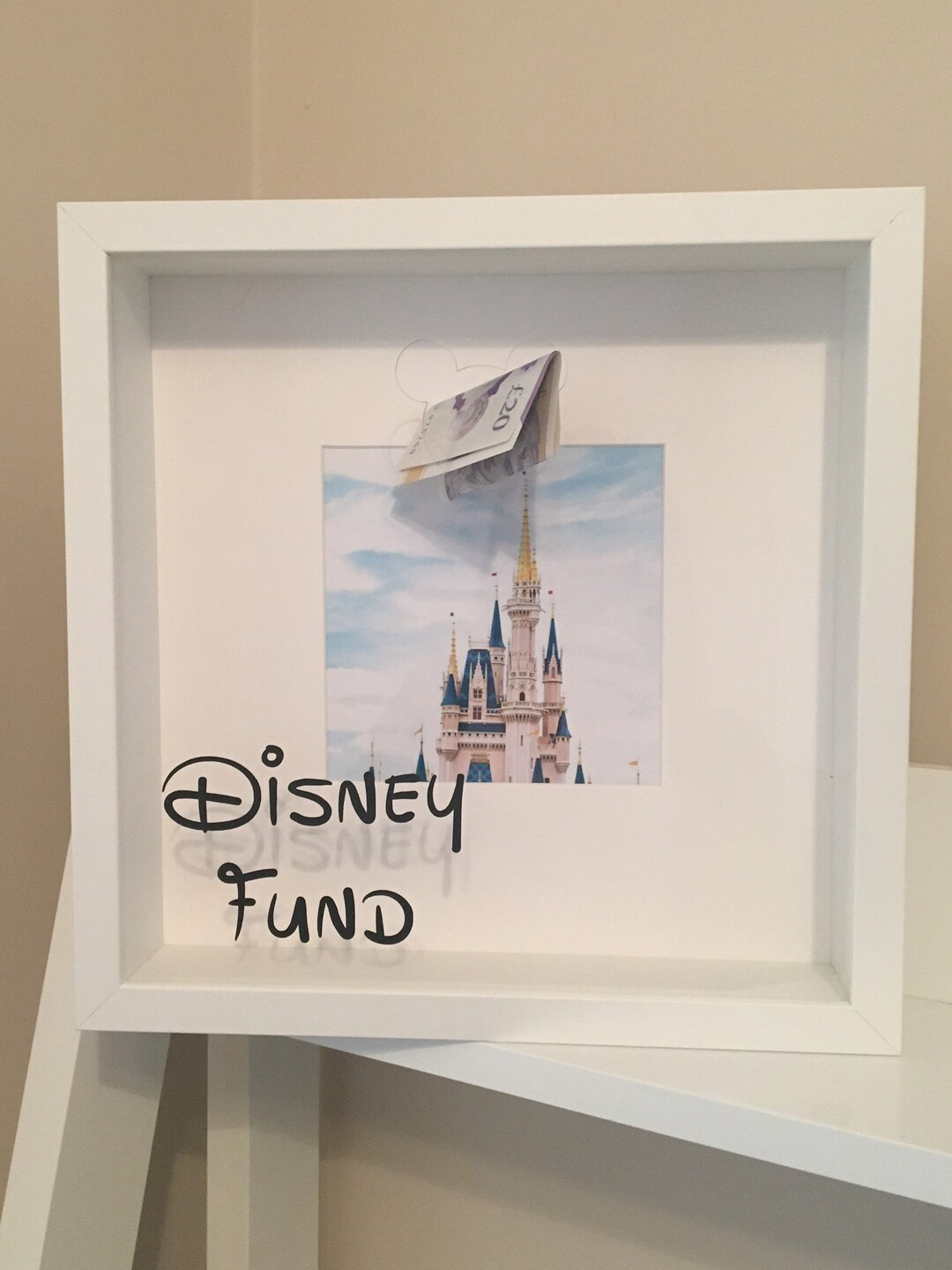 Disneyland Fund Money Box Box Frame Gift Disneyworld Reveal - Etsy UK