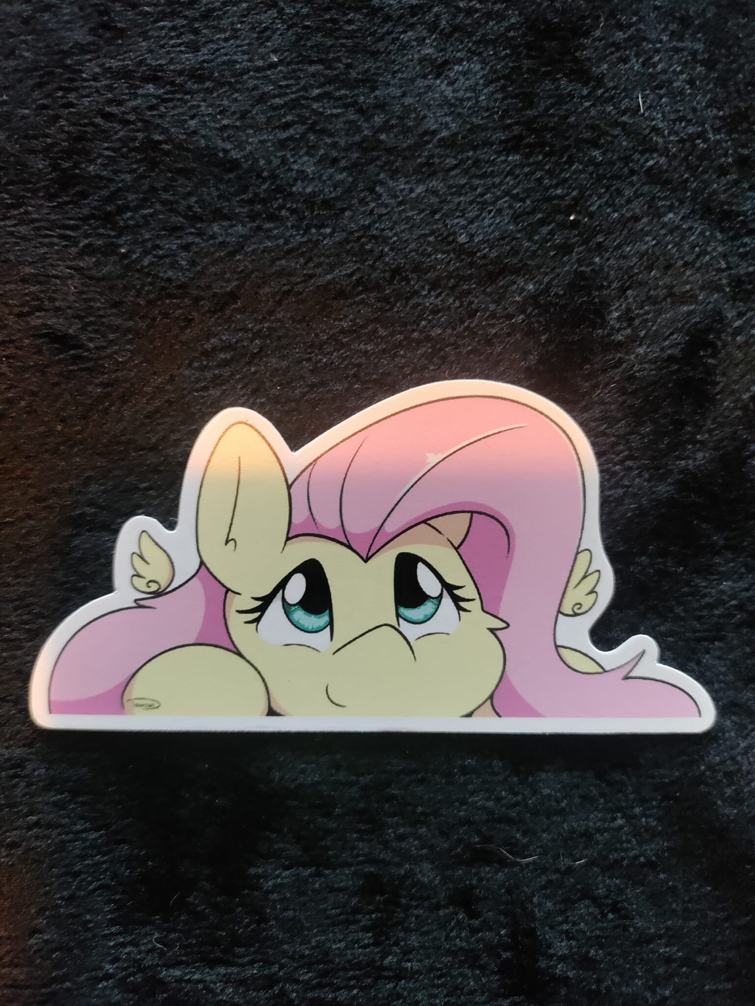 Fluttershy Peeker Sticker - Etsy