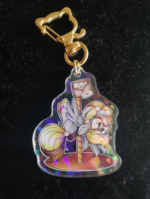 Derpy Carousel Keychain | Etsy