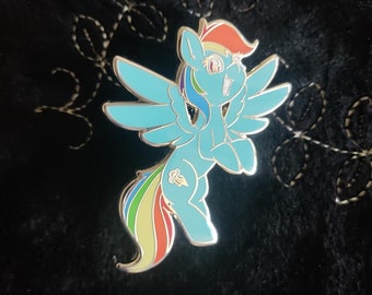Rainbow Dash Meme Scene My Little Pony Enamel Pin - Etsy