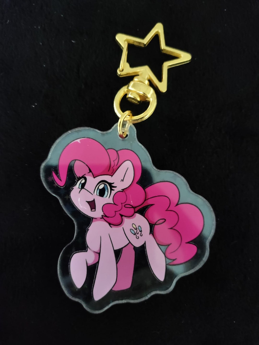 Pinkie Pie Keychain - Etsy