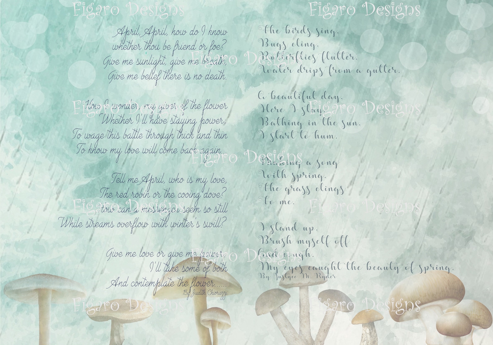 Spring Poetry Junk Journal Digital Kit, Printable Junk Journal Kit ...