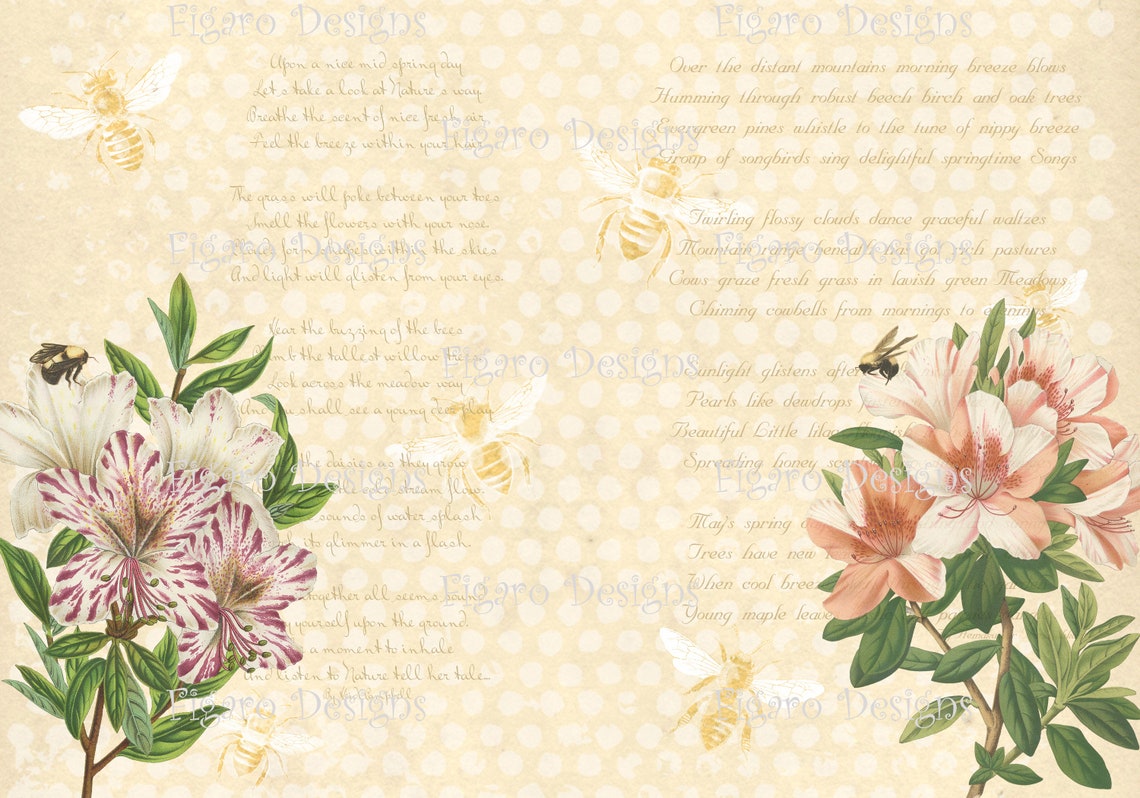 Spring Poetry Junk Journal Digital Kit Printable Junk Journal - Etsy