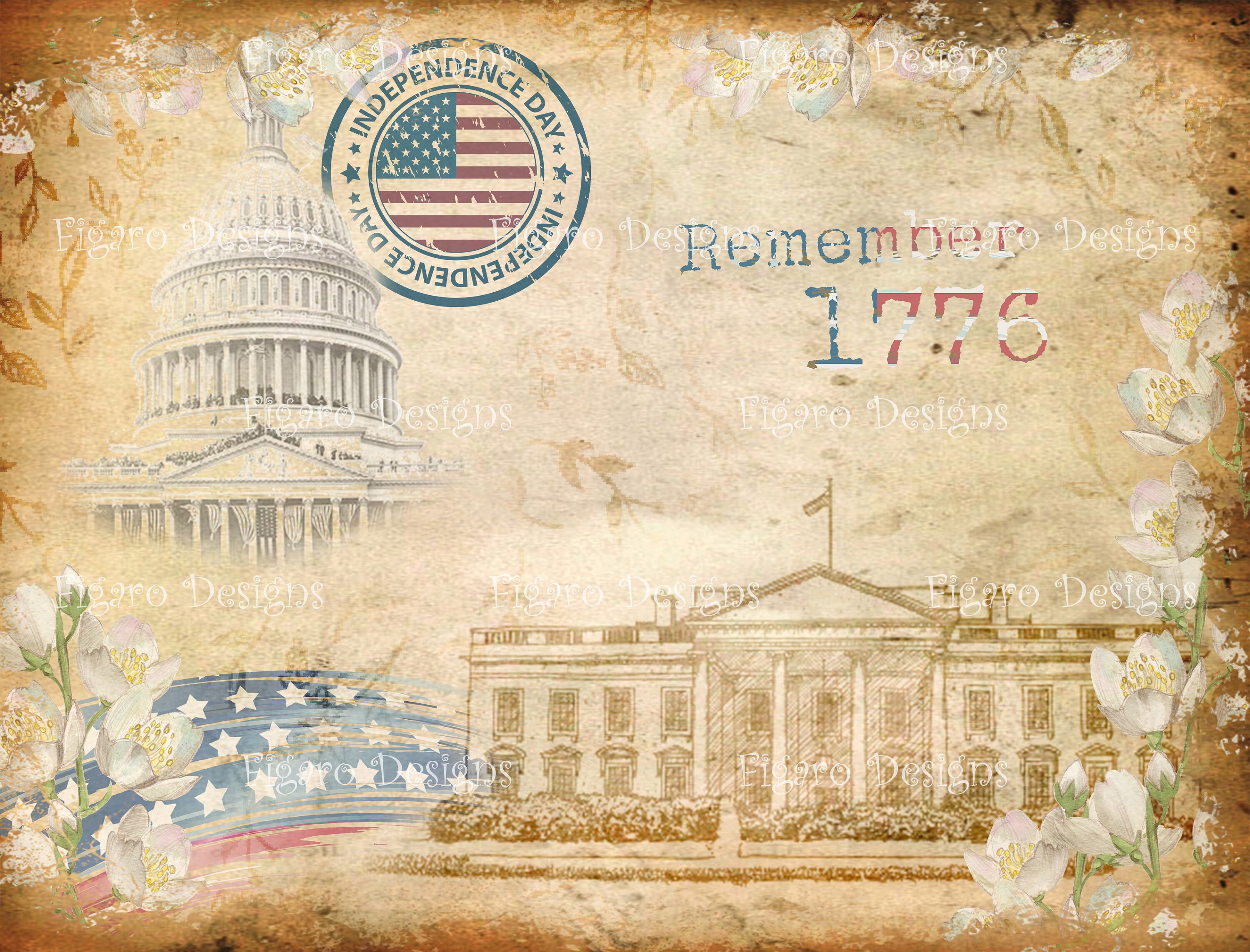 Remember USA Junk Journal Digital Kit, Printable Junk Journal Kit ...