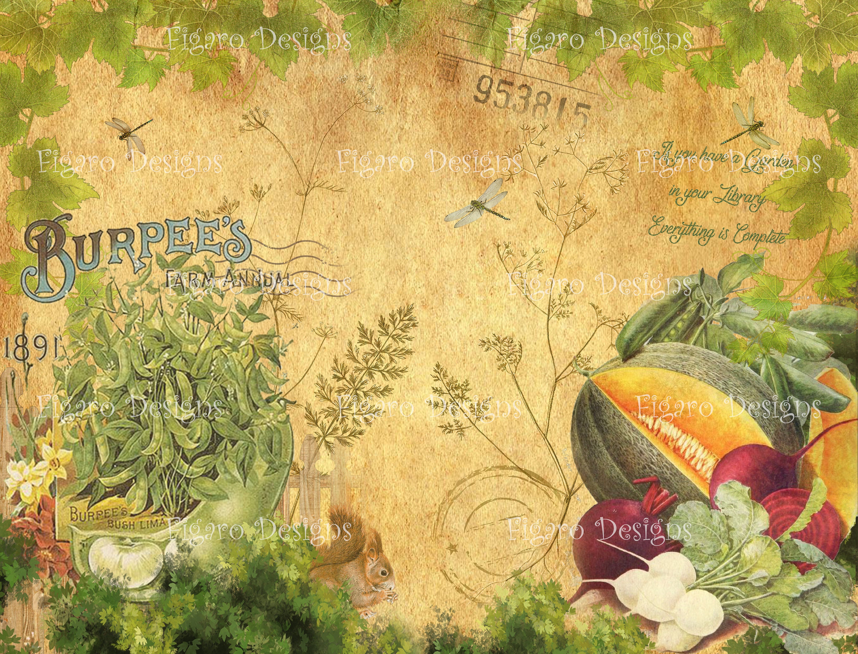 Vegetable Garden Junk Journal Digital Kit Printable Junk - Etsy