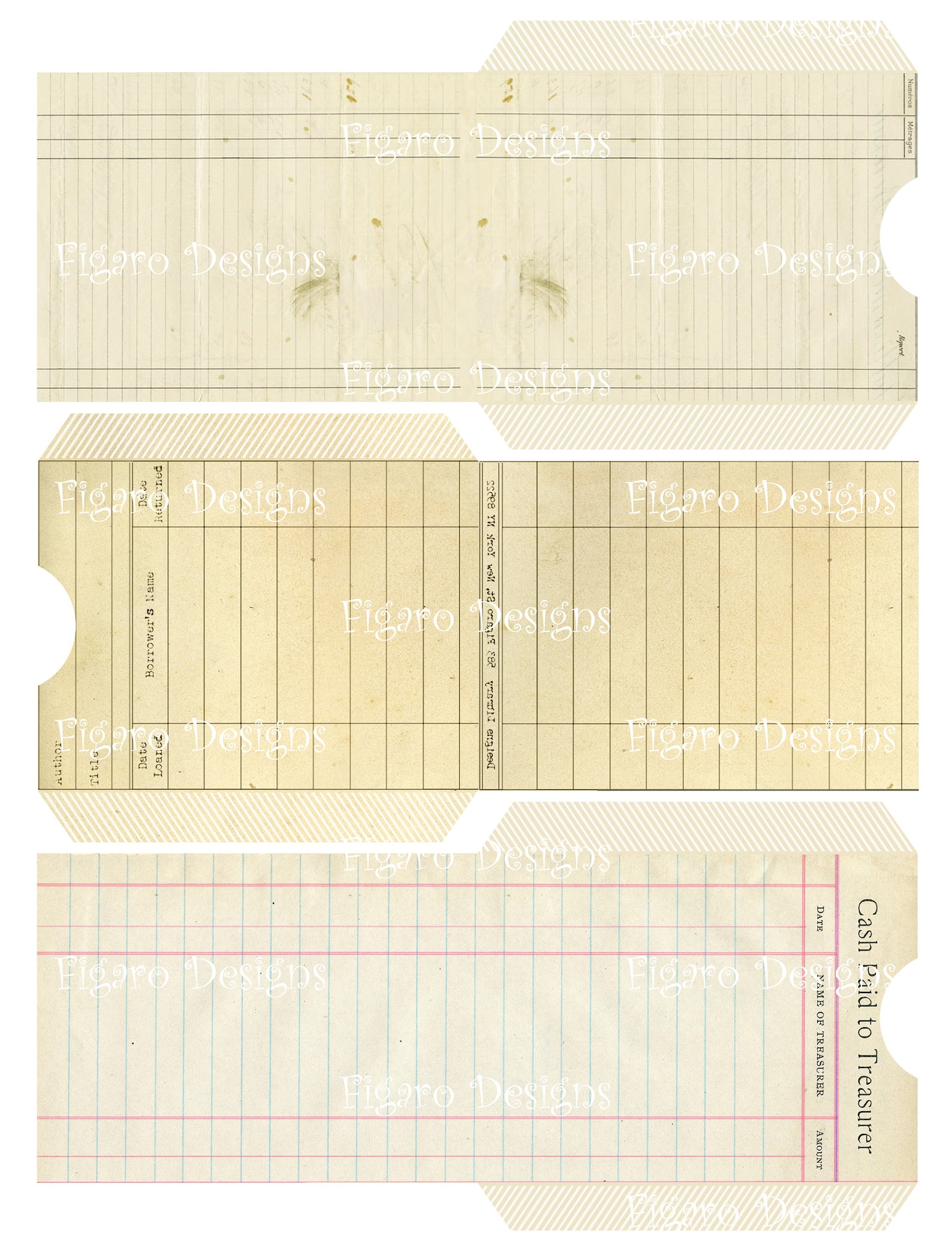 Paper Pockets Ephemera 101 Digital Ephemera Printable Junk Etsy