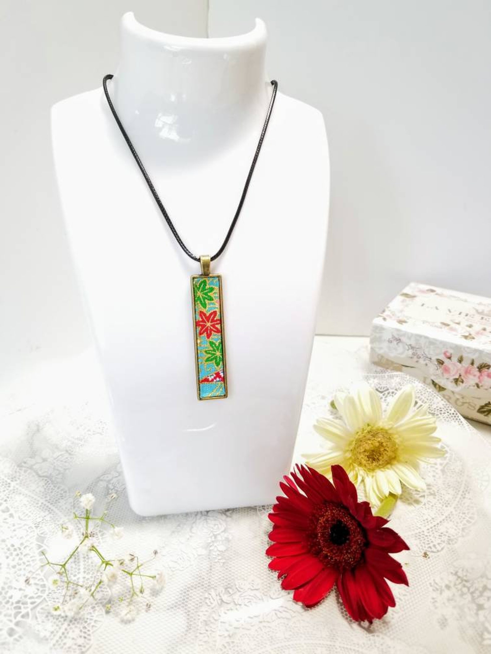 Japanese kimono jewelry modern japanese jewelry long | Etsy