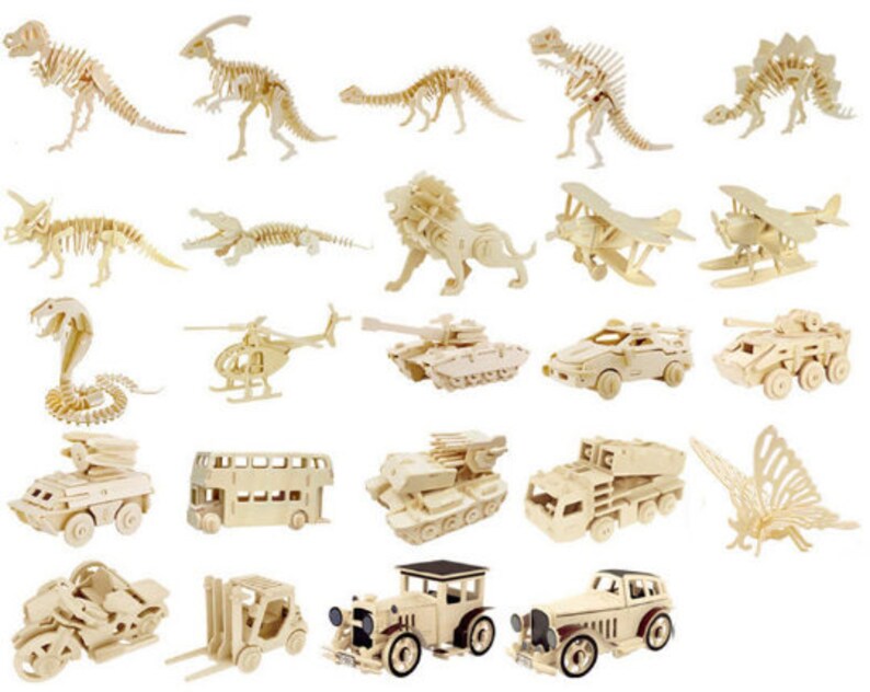 55.000 2D 3D Puzzle CNC Plasma Laser Cut Vector Router Plans | Etsy