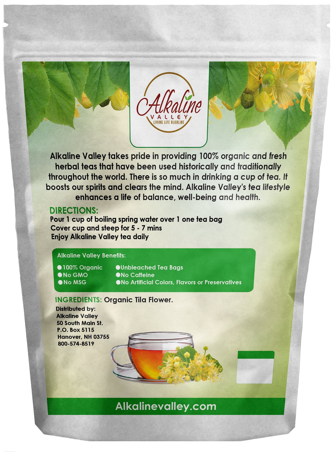 Linden Flower Tea, Tila Tea or Te De Tila - 100% Organic and Alkaline ...