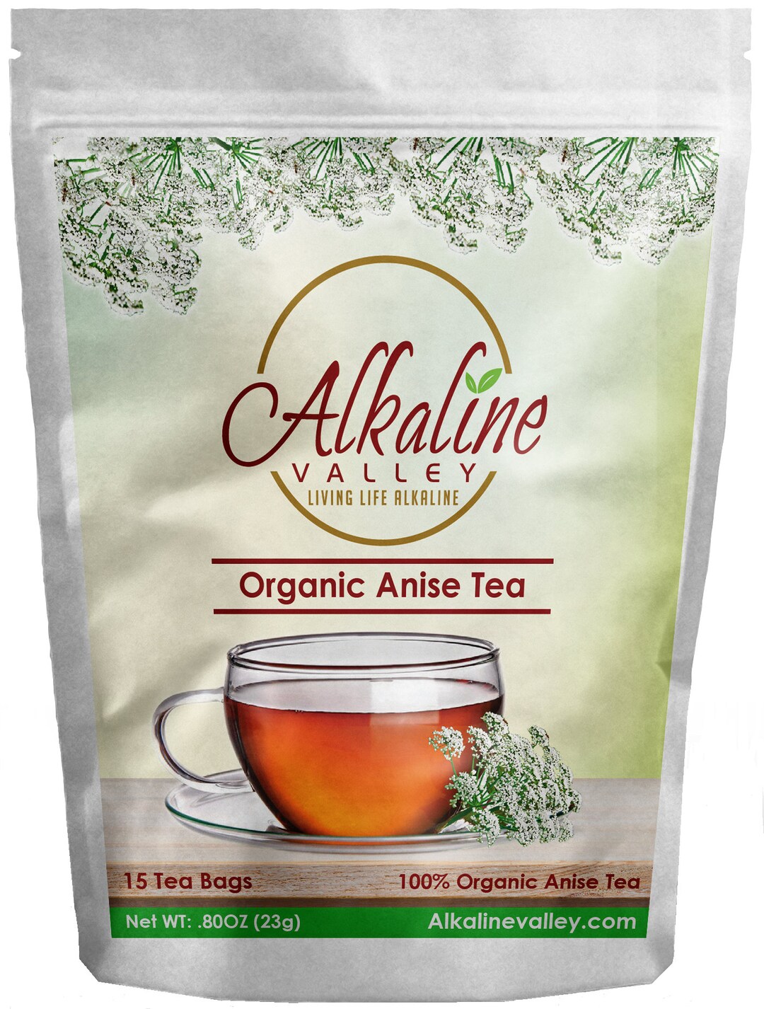 Anise Tea - 100% Organic and Alkaline - 15 Unbleached/chemical-free ...