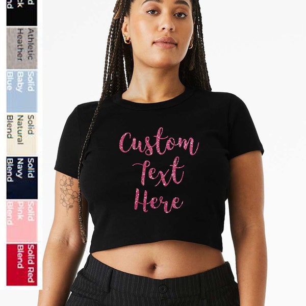 Rhinestone Crop Top - Etsy
