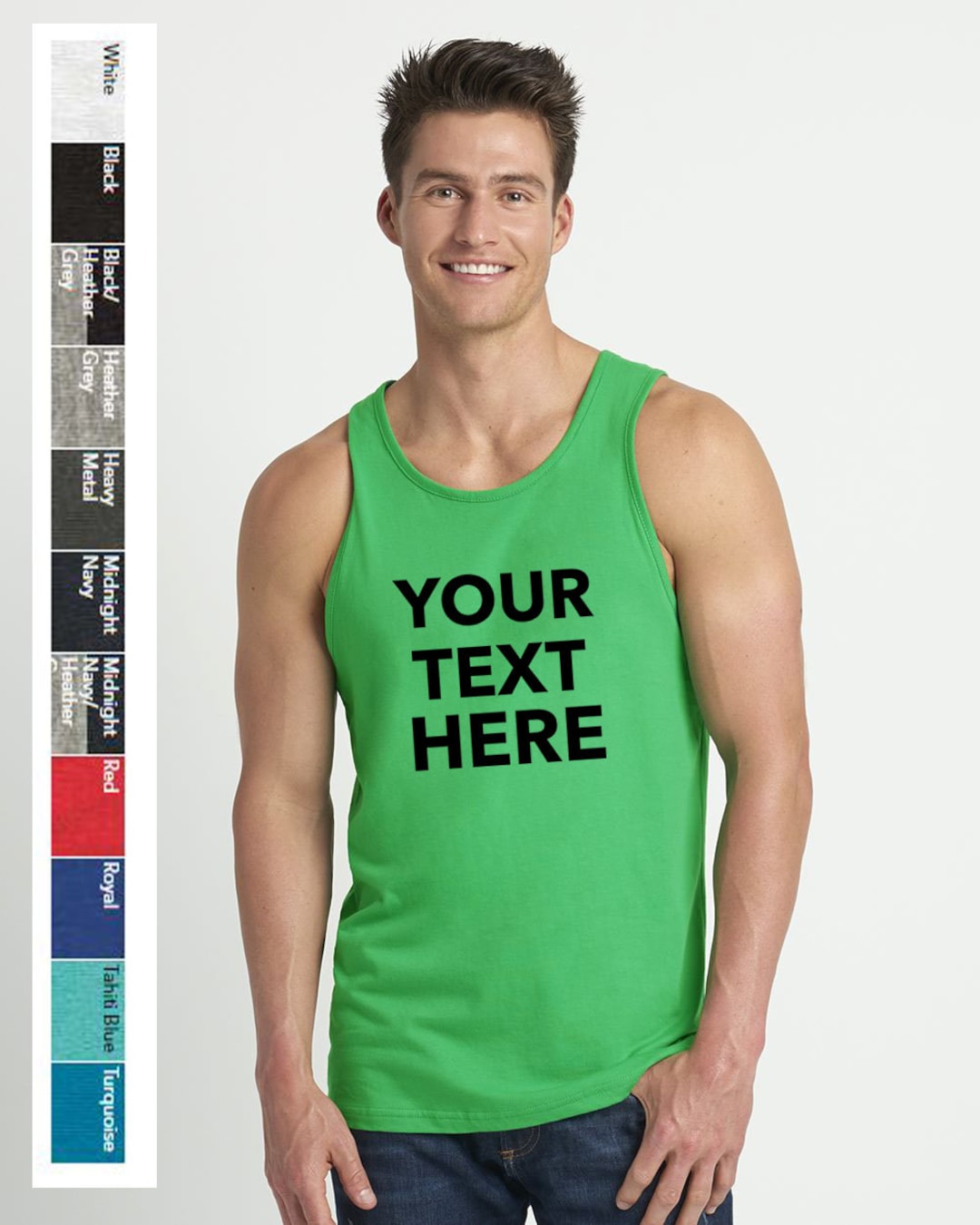 Custom Your Own Text, Logo, Personalized Beach Top, Soft Style Tank Top ...