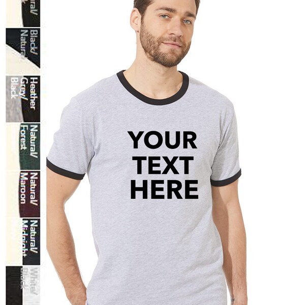 Ringer T Shirt - Etsy