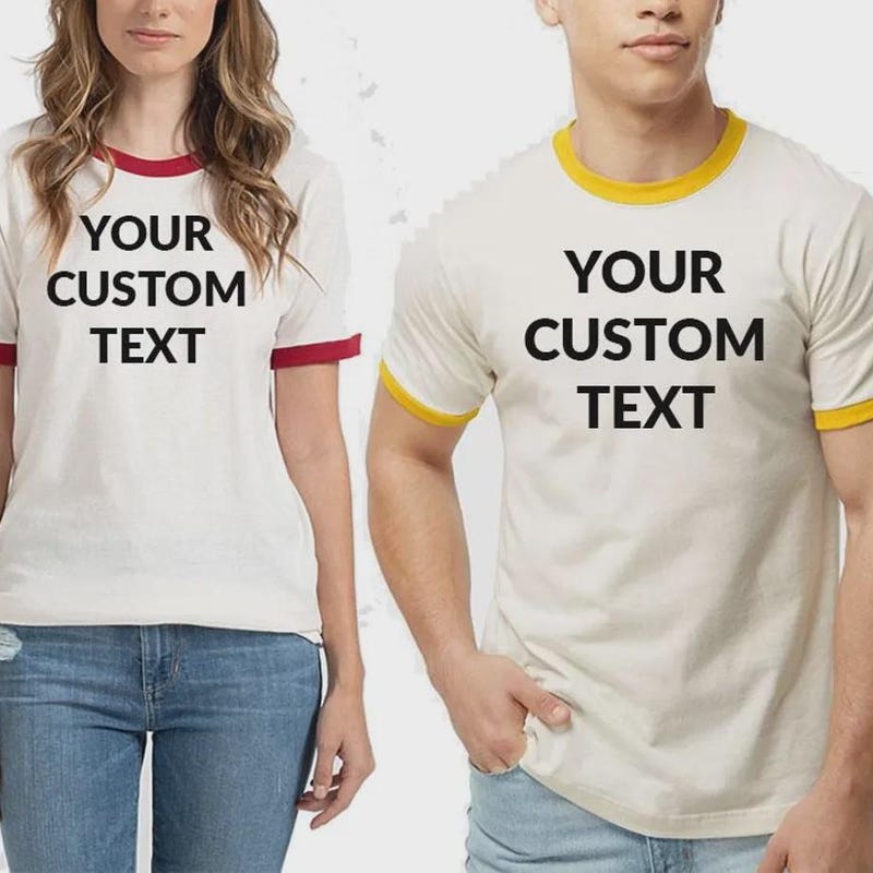 Custom Womens Ringer T Shirt - Etsy