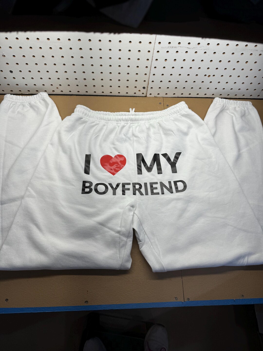 Custom I Love My Boyfriend Sweatpants, Personalize Love Sweatpants ...