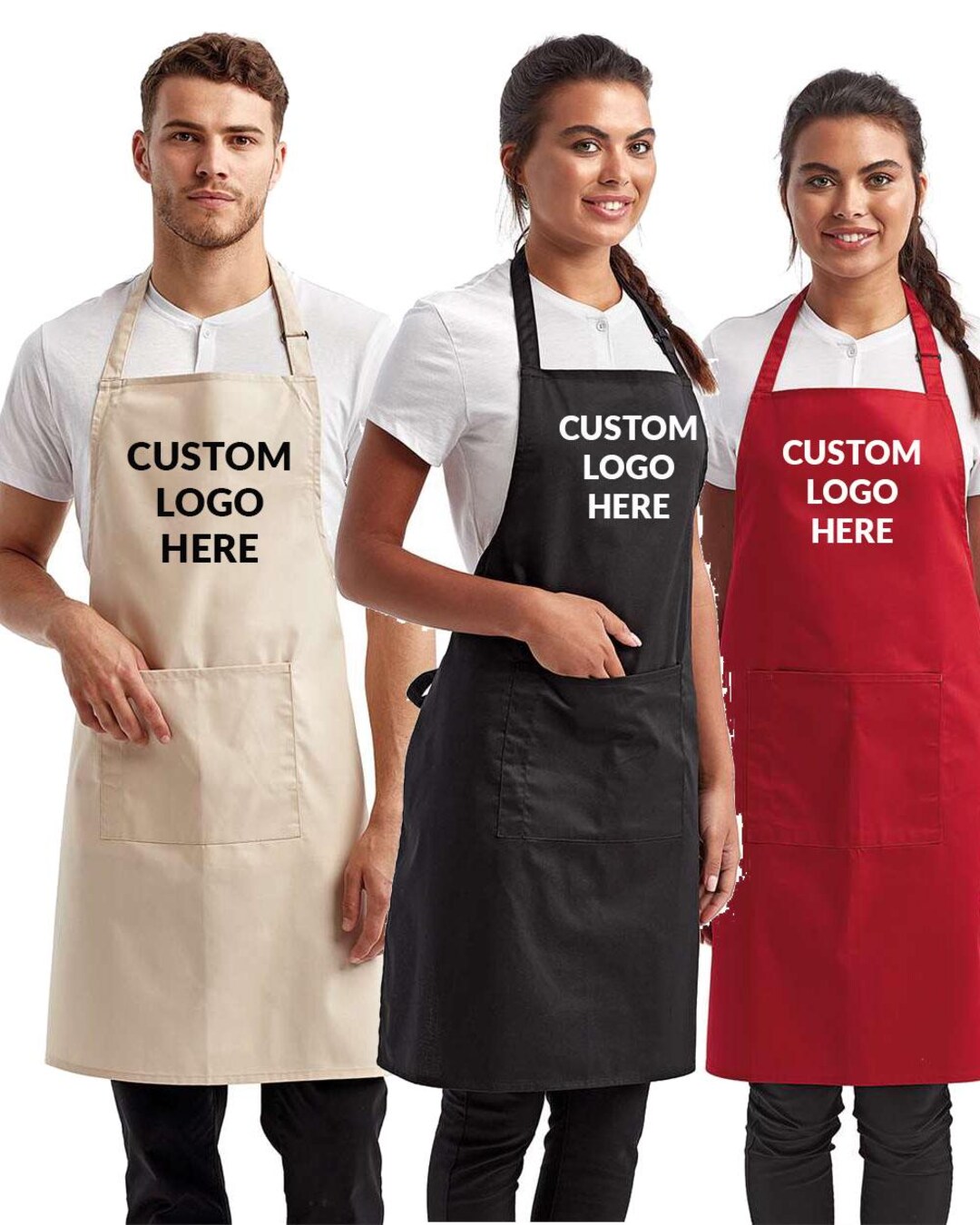 Custom Your Own Logo, Text, Chef, Hair Stylist, Waitress, Waiter ...